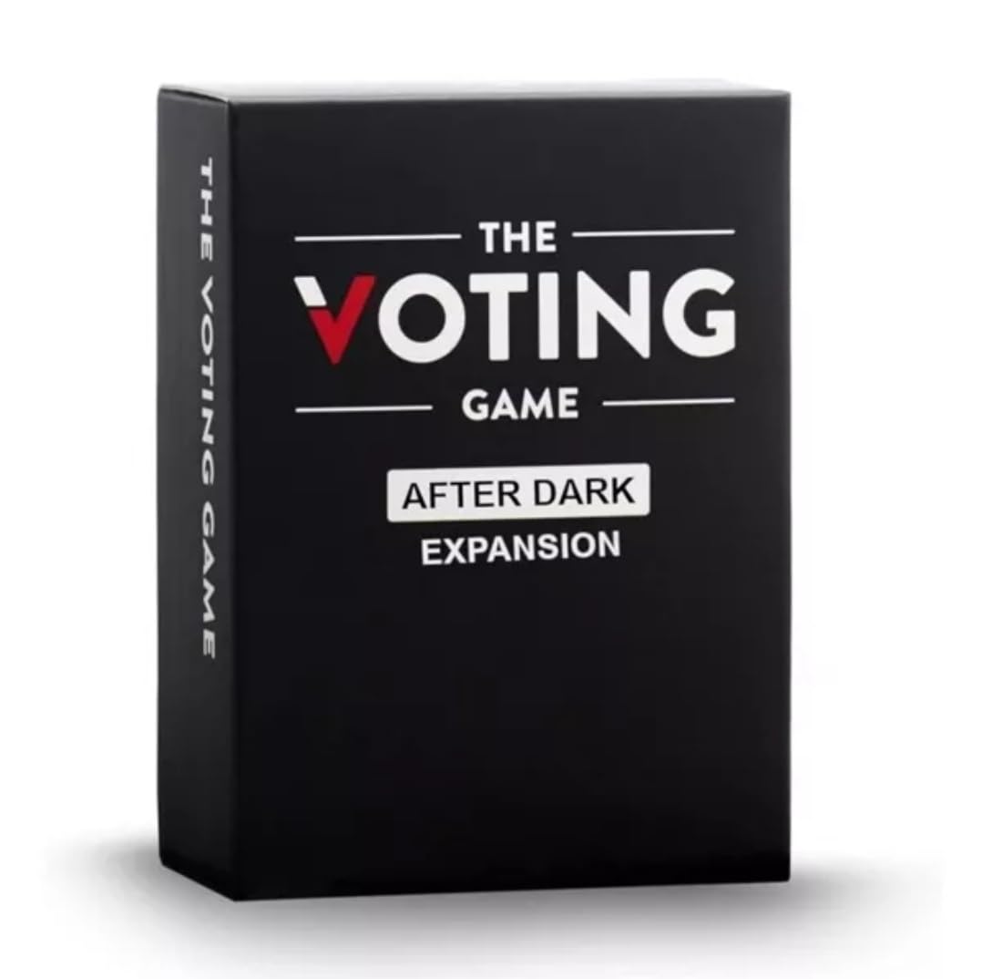 The Voting Game After Dark Expansion - 100 New Cards for The Hilarious Adult Party Game About Finding Out Who Your Friends are - for College Students, Fun Parties & Board Games Night with Your Group