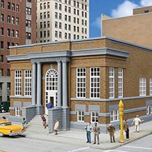 Walthers Cornerstone HO Scale Model Public Library Kit, 8-1/2 x 6-1/2 X 4-3/4" 21.5 x 16.5 x 12cm