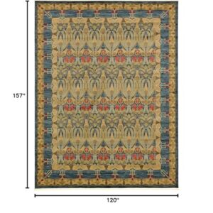 Unique Loom Edinburgh Collection Area Rug - Canmore (10'x 13' 1" Rectangle, Navy Blue/ Tan)