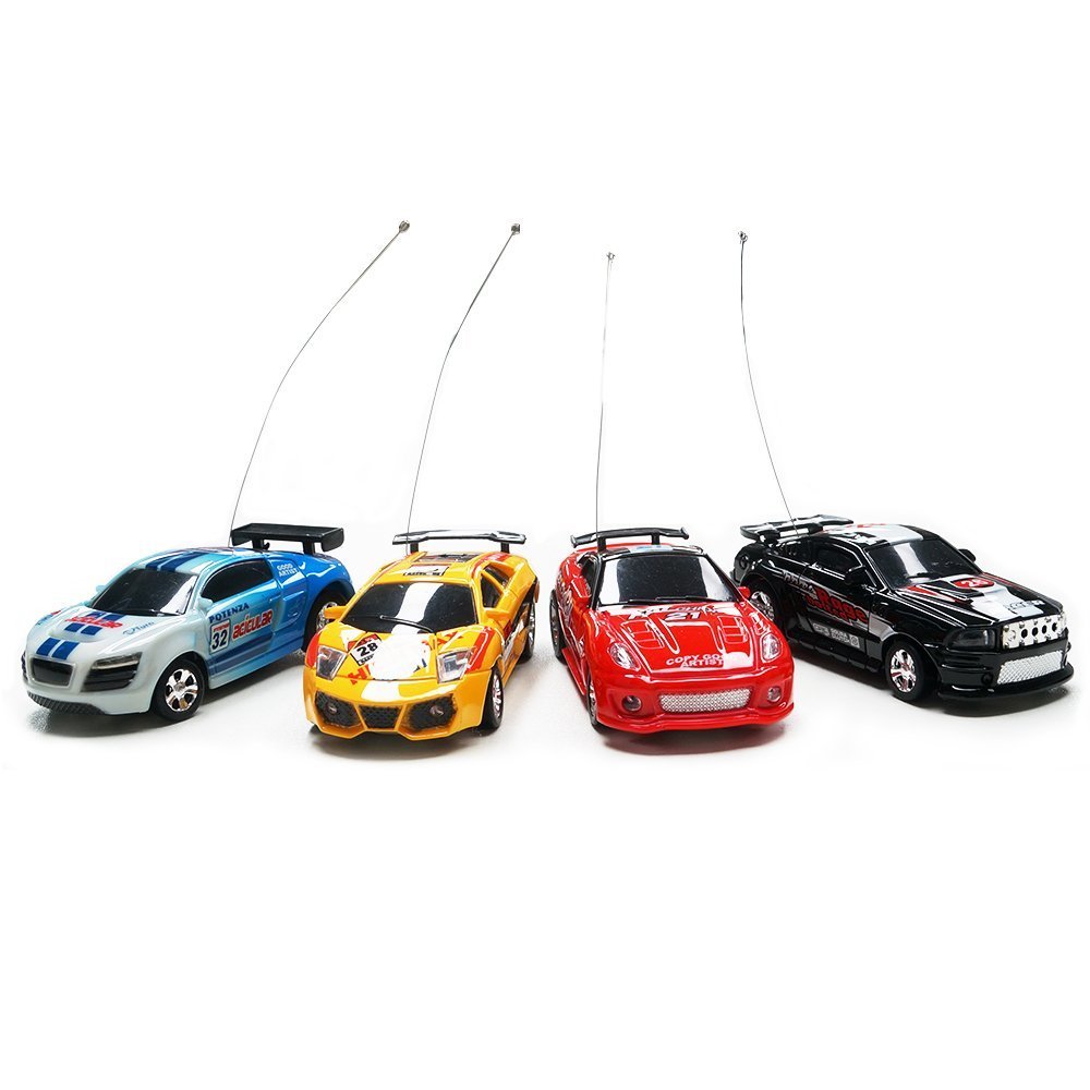 ARRIS Multicolor Coke Can Mini RC Radio Remote Control Micro Racing Car Hobby Vehicle Toy Gift (1pcs)