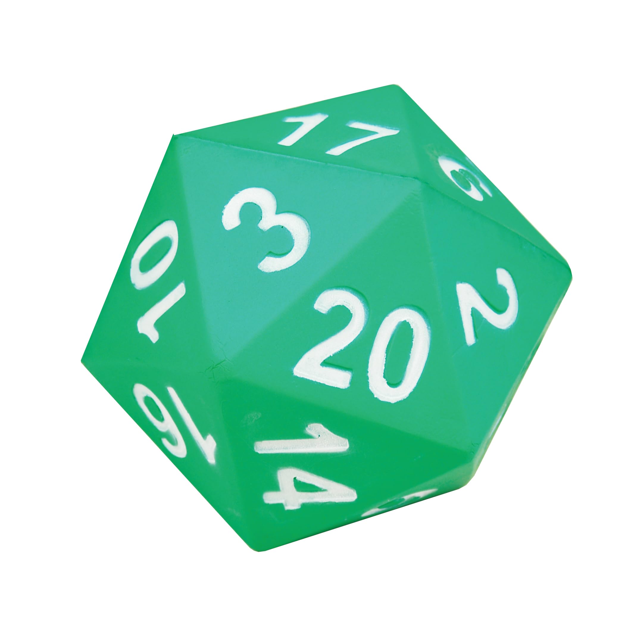 Learning Advantage Jumbo Polyhedra Die - 20 Sides - Large, Foam Dice for Games - Teach Numbers, Probability, Addition and Subtraction