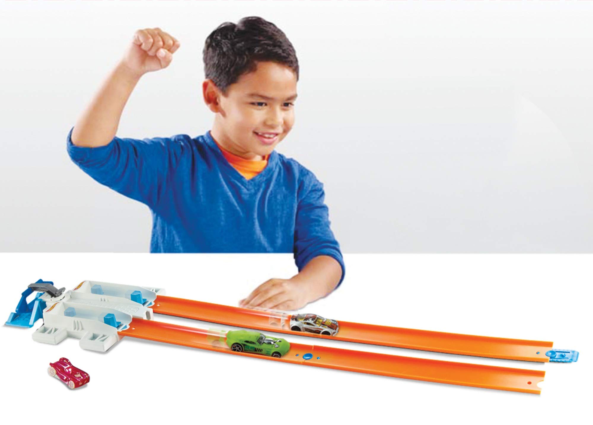 Hot Wheels Track Builder 2-Lane Launcher Playset