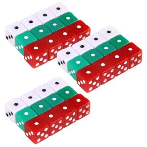 hand2mind Red, Green and White Dot Dice (Set of 144)