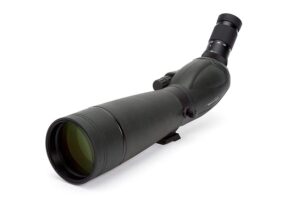 celestron – trailseeker 80mm angled spotting scope – fully multi-coated xlt optics – 20-60x zoom eyepiece – waterproof & fogproof – rubber armored