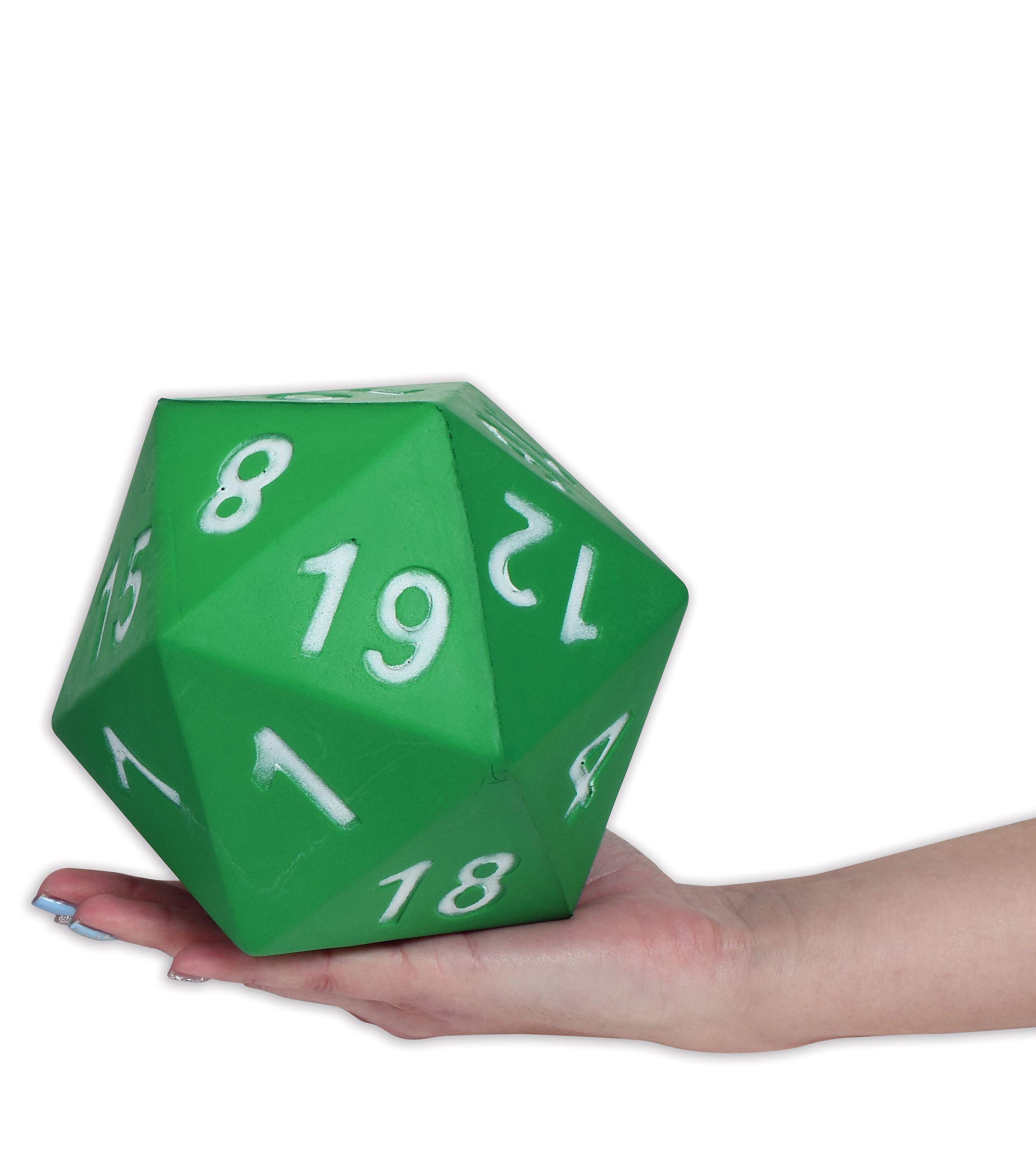 Learning Advantage Jumbo Polyhedra Die - 20 Sides - Large, Foam Dice for Games - Teach Numbers, Probability, Addition and Subtraction