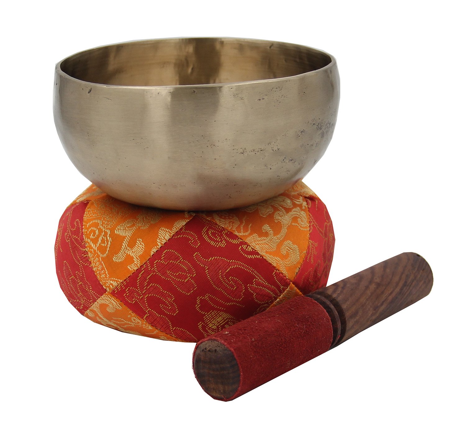 DharmaObjects Hand Hammered Zen 5 Inches Singing Bowl/Mallet/Cushion Set