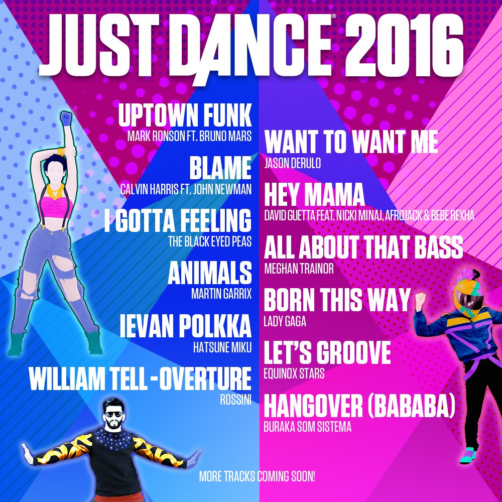 Just Dance 2016 - Game Audio in English - Menu En Español / Em Português - PS4