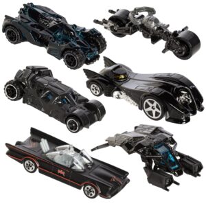 hot wheels, 2015 batman, bundle set of 6 exclusive die-cast vehicles