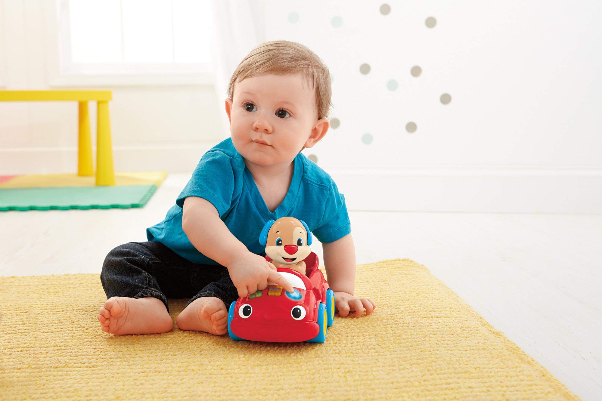 Fisher-Price Laugh & Learn Puppy's Smart Stages Push Car