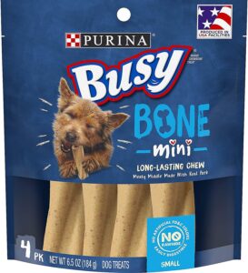 purina busy bones dog treats beef 6.5 oz