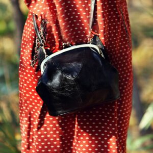 JHVYF Women Vegan Casual Crossbody Bag Purse Small Cute Cat Ear Sling Shoulder Bags Wallet Black