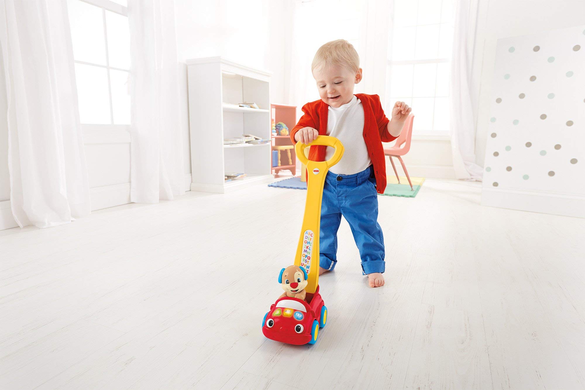 Fisher-Price Laugh & Learn Puppy's Smart Stages Push Car