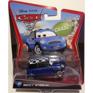 disney/pixar cars 2, movie die-cast vehicle, becky wheelin #33, 1:55 scale