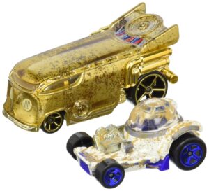 hot wheels star wars r2-d2 and c-3po character car (2-pack)