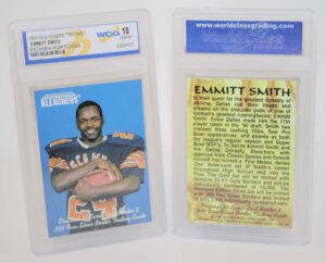 emmitt smith 1995 escambia high school football rookie graded gem mint 10