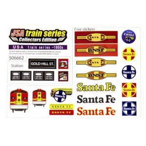 LEC USA 1950 Santa Fe Super Chief F7 EMD Battery Operated Train Set