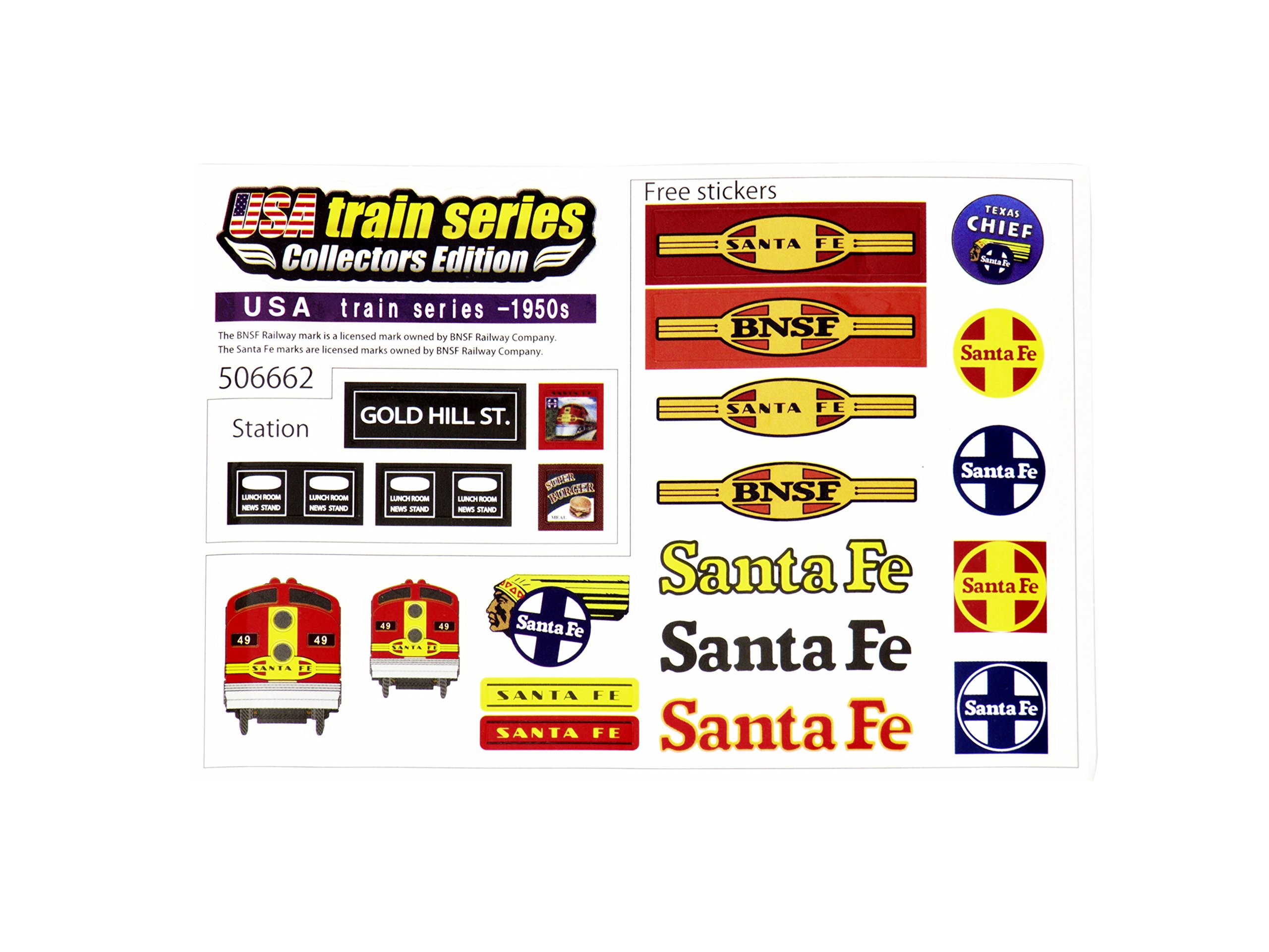 LEC USA 1950 Santa Fe Super Chief F7 EMD Battery Operated Train Set