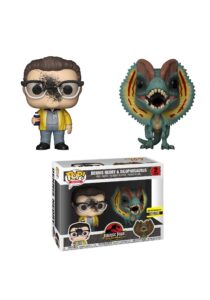 jurassic park nedry and dilophosaurus pop! 2-pack - ee excl.