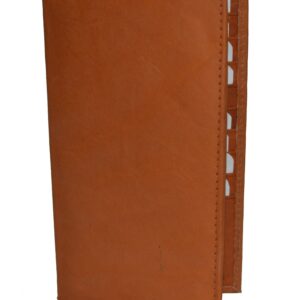 Leatherboss Wallet Womens Leather Long Credit Card Organizational Wallet (Tan)