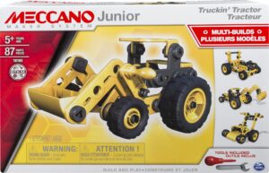 meccano-erector junior, truckin' tractor, 4 model building kit