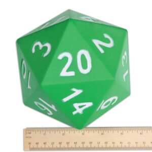 Learning Advantage Jumbo Polyhedra Die - 20 Sides - Large, Foam Dice for Games - Teach Numbers, Probability, Addition and Subtraction