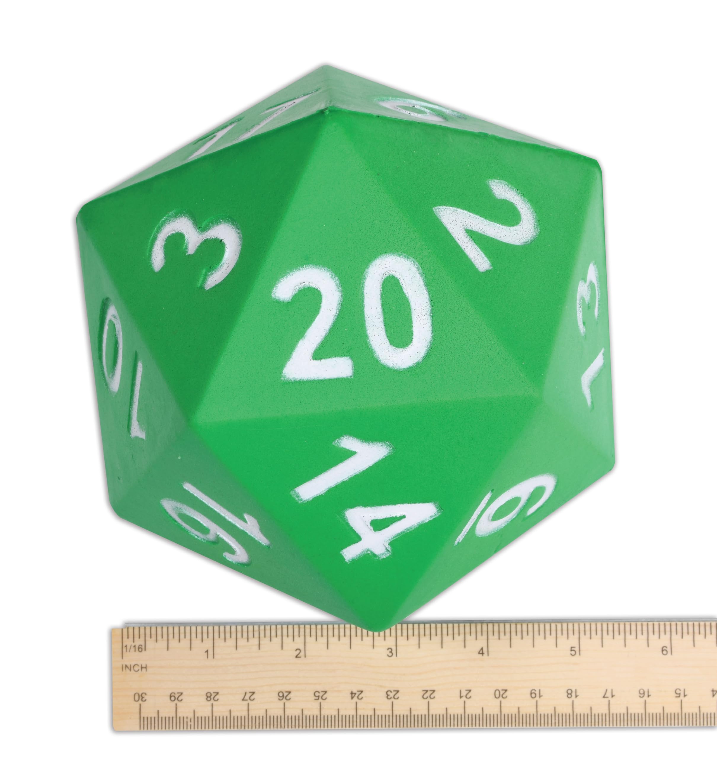 Learning Advantage Jumbo Polyhedra Die - 20 Sides - Large, Foam Dice for Games - Teach Numbers, Probability, Addition and Subtraction