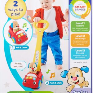 Fisher-Price Laugh & Learn Puppy's Smart Stages Push Car