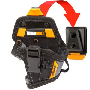 toughbuilt tou-ct-20-s tb-ct-20-s drill holster lithium ion, black, small