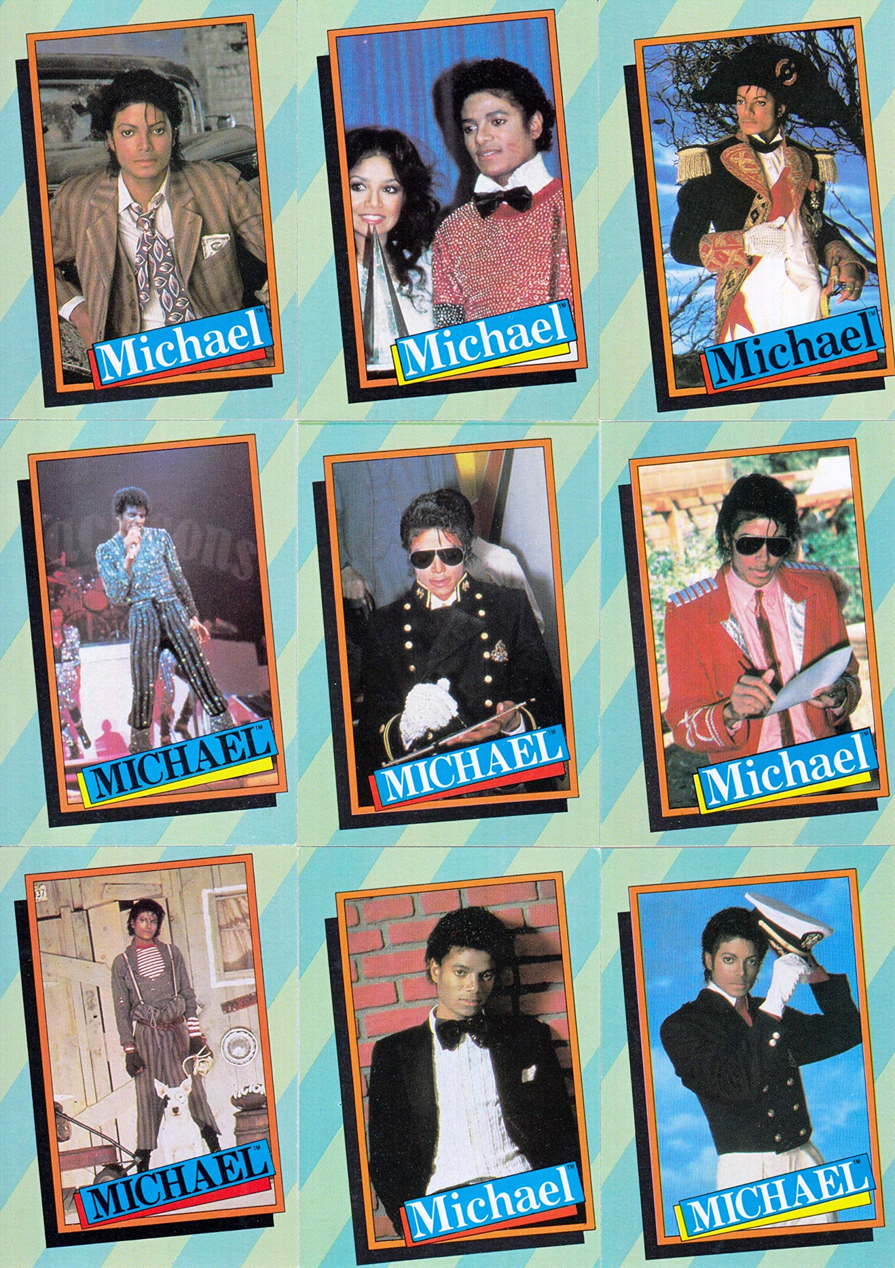 Michael Jackson Series 2 1984 Topps Complete Base Card Set of 33 No Stickers MU