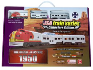 lec usa 1950 santa fe super chief f7 emd battery operated train set