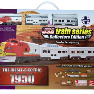 LEC USA 1950 Santa Fe Super Chief F7 EMD Battery Operated Train Set