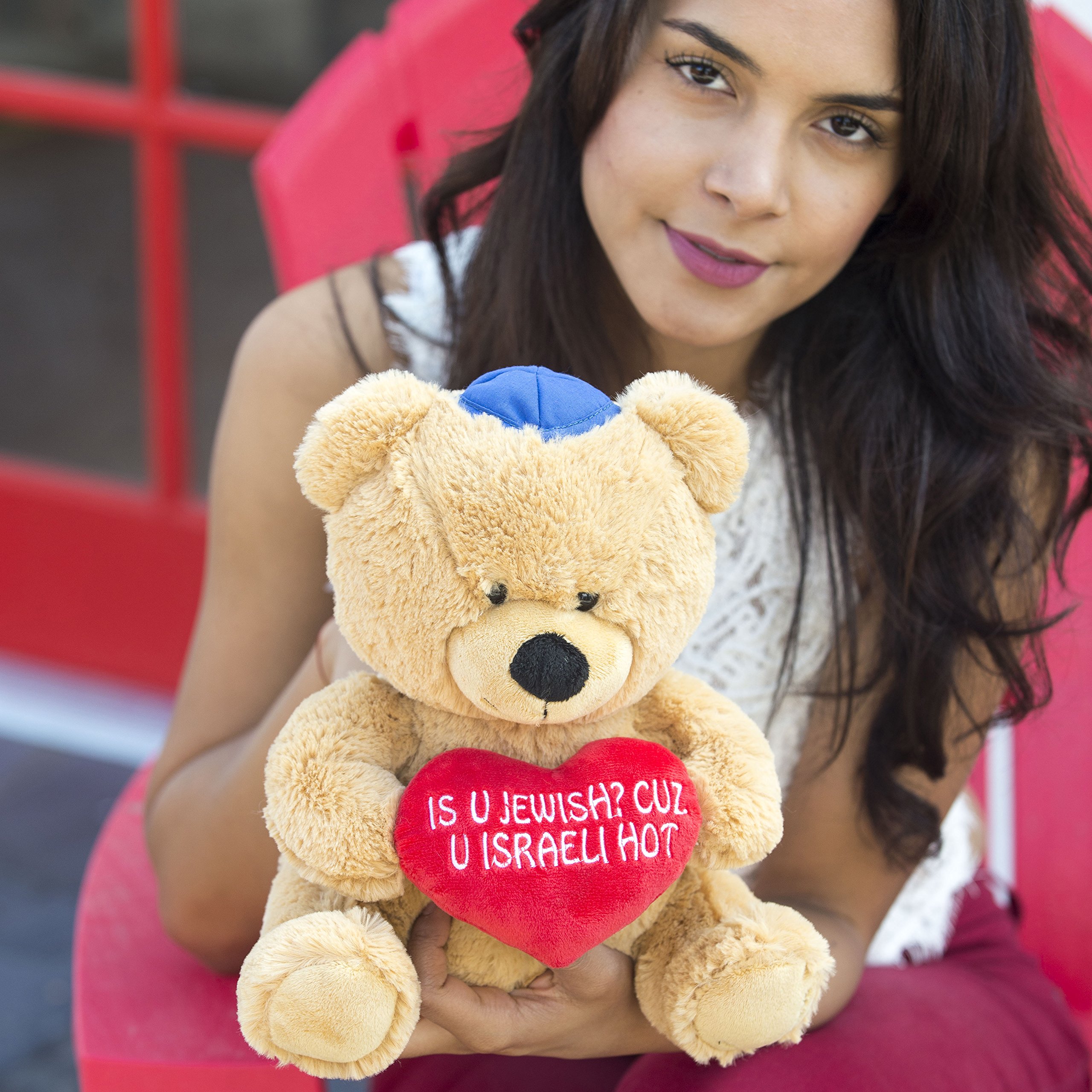 Hollabears 10" is U Jewish? Cuz U Israeli Hot Teddy Bear Hanukkah Plush