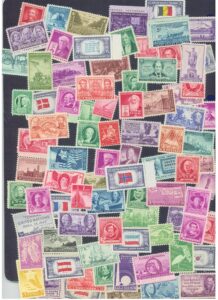 25 very old mint u.s. stamp collection from 1930s and 1940s