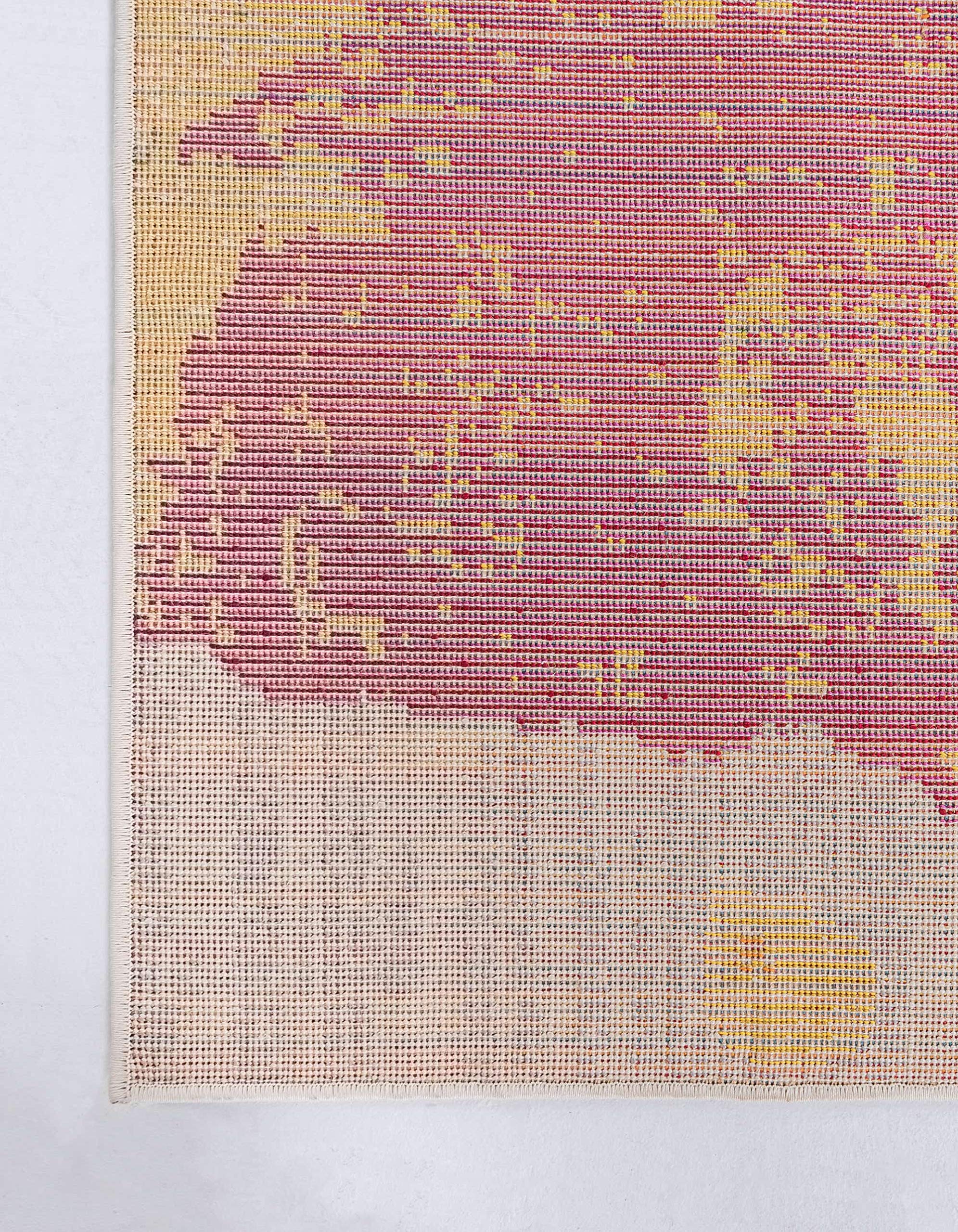 Unique Loom Estrella Collection Distressed, Colorful, Abstract, Modern Area Rug, Rectangular 7' 0" x 10' 0", Multi/Beige