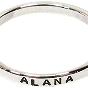 Personalized Sterling Silver Ring, Stacking Rings - 2.4 mm wide