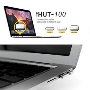 BASEQI Aluminum Dust Plugs (iHUT) for MacBook Pro Retina 13" & 15"