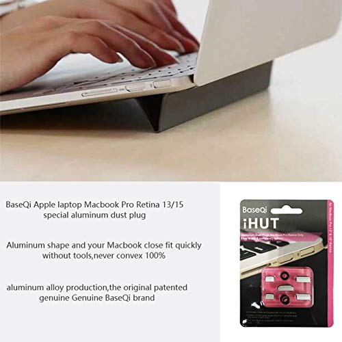 BASEQI Aluminum Dust Plugs (iHUT) for MacBook Pro Retina 13" & 15"