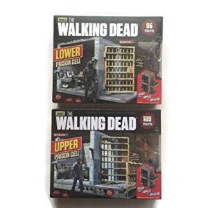 McFarlane Toys Construction Bundle - The Walking Dead TV (1) Upper and (1) Lower Prison Cell Sets