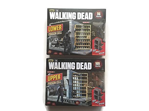 McFarlane Toys Construction Bundle - The Walking Dead TV (1) Upper and (1) Lower Prison Cell Sets