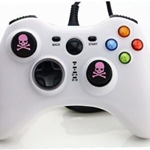 Vivi Audio® Thumb Stick Grips Cap Cover Joystick Thumbsticks Caps for PS4 Xbox ONE Xbox 360 PS3 PS2 Pink Skull