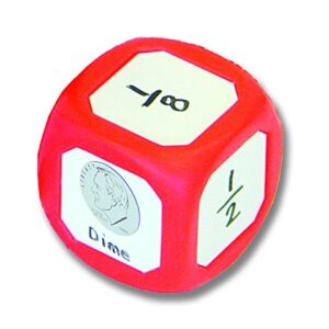 Learning Advantage Write-On Wipe-Off Dice - 2" - Set of 4 - Magnetic Dry Erase Dice