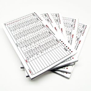 Progressive Score Pads, 4-Table (5 Pads, 50 Sheets Each) Enjoy The Original! Proudly Made in The USA.