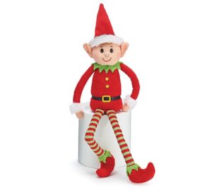 plush little elf soft stuffed santa helper