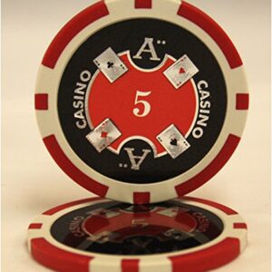 MRC 1000 pcs Ace Casino Poker Chips Set with Aluminum Case Custom Build