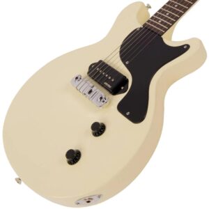 Icon V130CRS Doublecut White Les Paul Jr. Electric Guitar