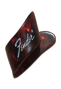 fender thumb guitar picks, tortiose shell, medium, 3-pack