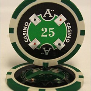 MRC 1000 pcs Ace Casino Poker Chips Set with Aluminum Case Custom Build