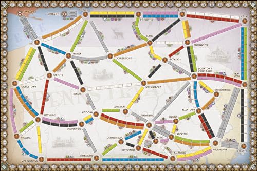 Ticket to Ride United Kingdom + Pennsylvania Board Game EXPANSION - Strategy Game, Family Game for Kids & Adults, Ages 8+, 2-5 Players, 30-60 Minute Playtime, Made by Days of Wonder