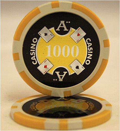 MRC 1000 pcs Ace Casino Poker Chips Set with Aluminum Case Custom Build