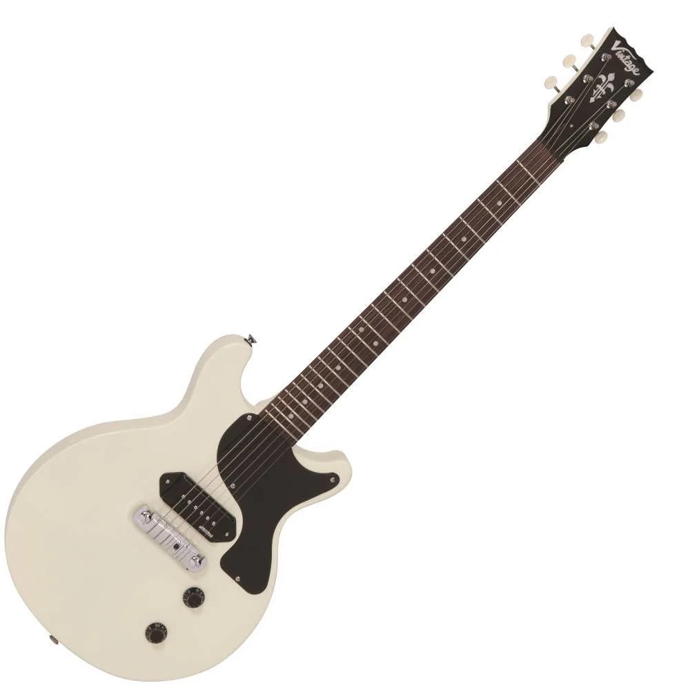 Icon V130CRS Doublecut White Les Paul Jr. Electric Guitar